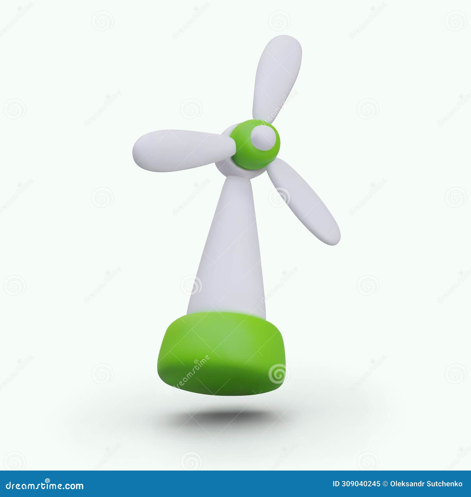Vector Realistic Windmill. Processing Equipment for Wind Energy Stock ...