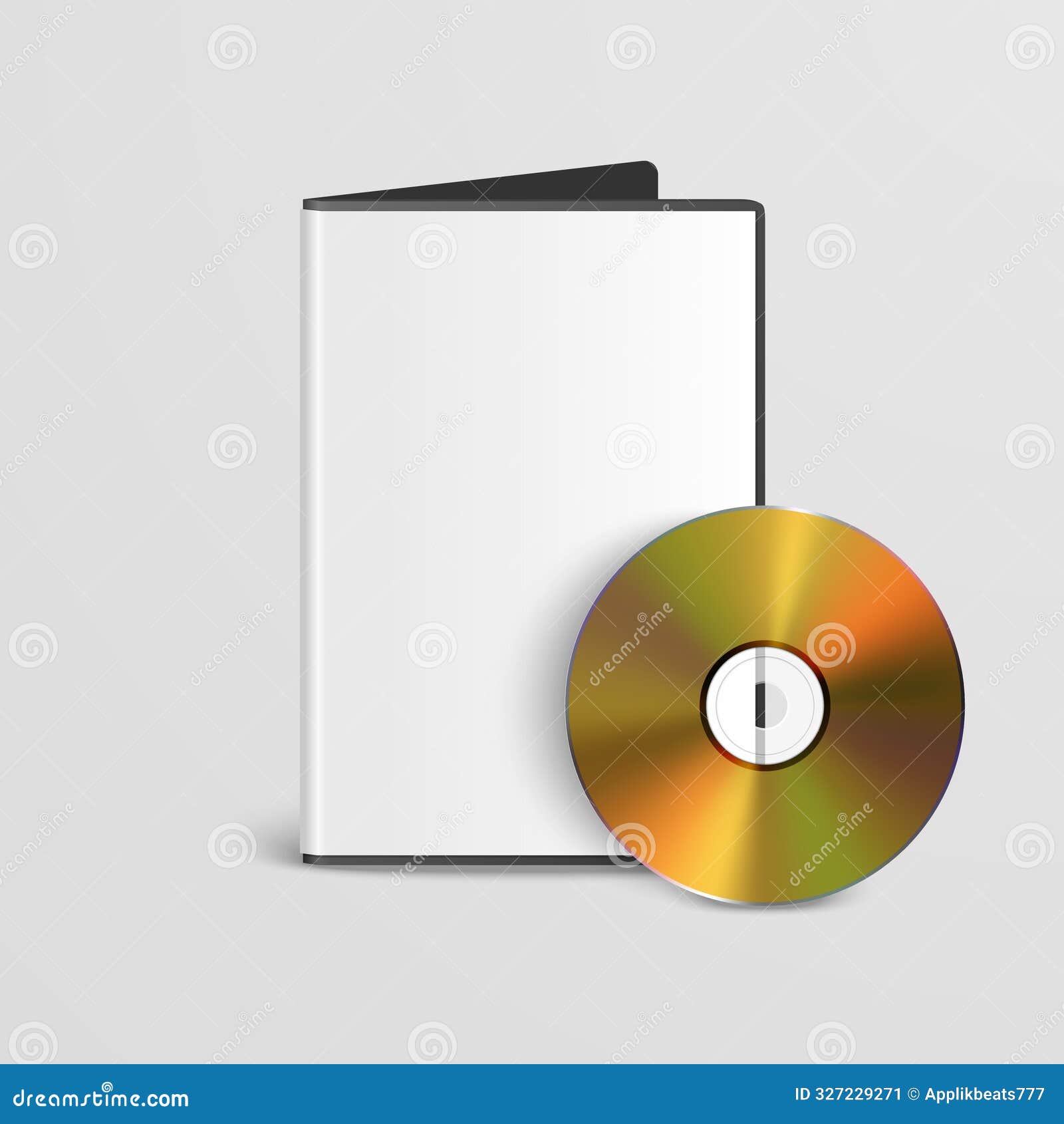 Vector Realistic Yellow CD, DVD with Rectangular Box, Cover, Envelope ...