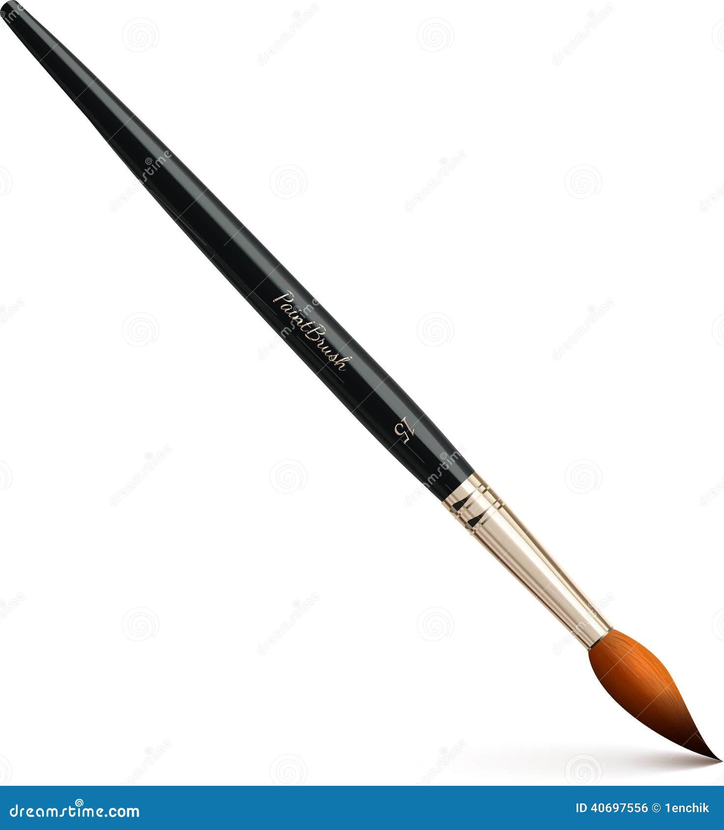 Vector realistisch penseel vector illustratie. Illustratie bestaande ...