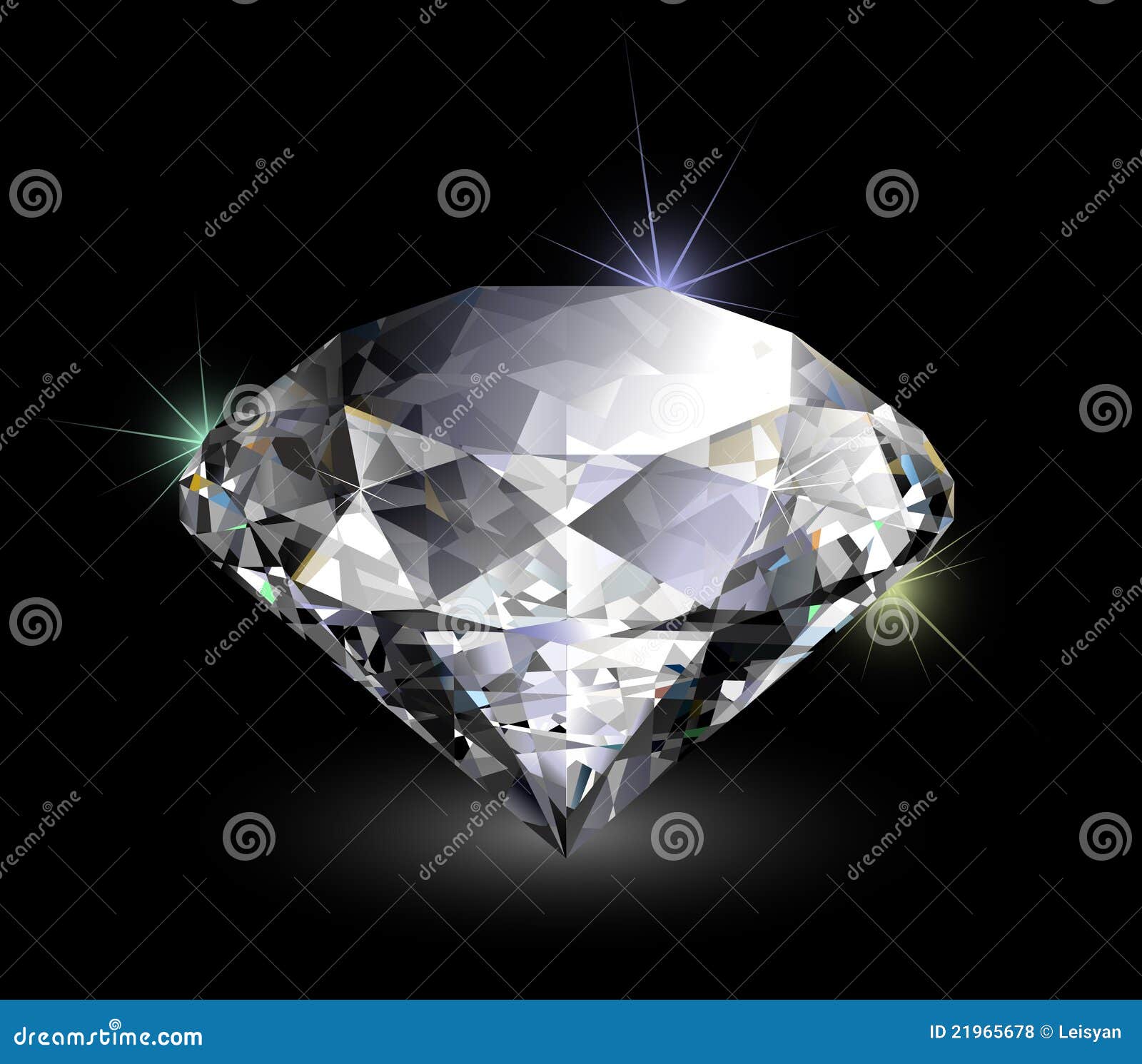 Vector Realistische Diamant Vector Illustratie - Illustration of ...