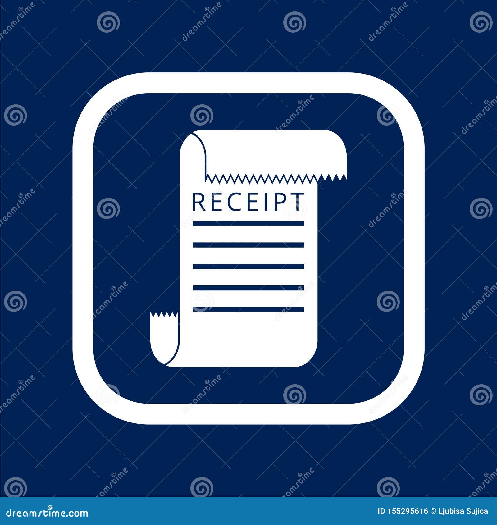 Vector Receipt Icon - Illustration Stock Vector - Illustration of ...