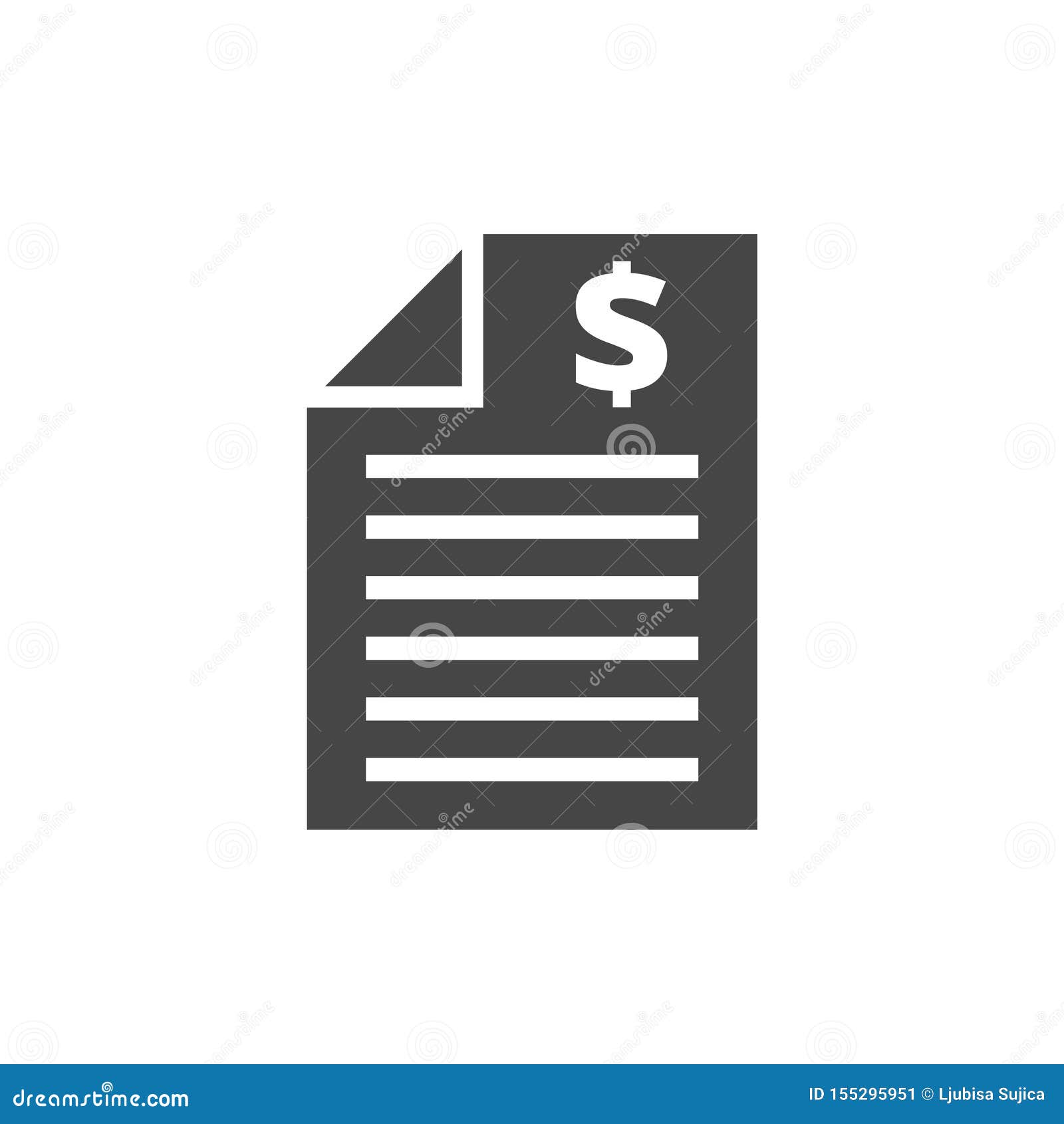 Vector Receipt Icon - Illustration Stock Vector - Illustration of ...