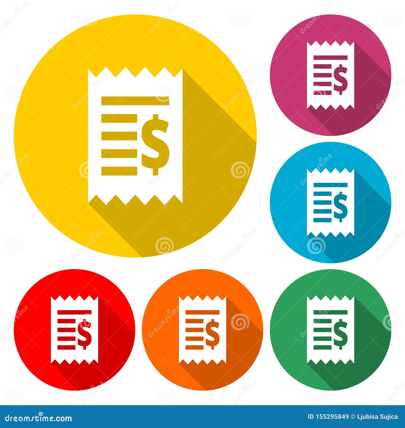 Vector Receipt Icon - Illustration Stock Vector - Illustration of ...