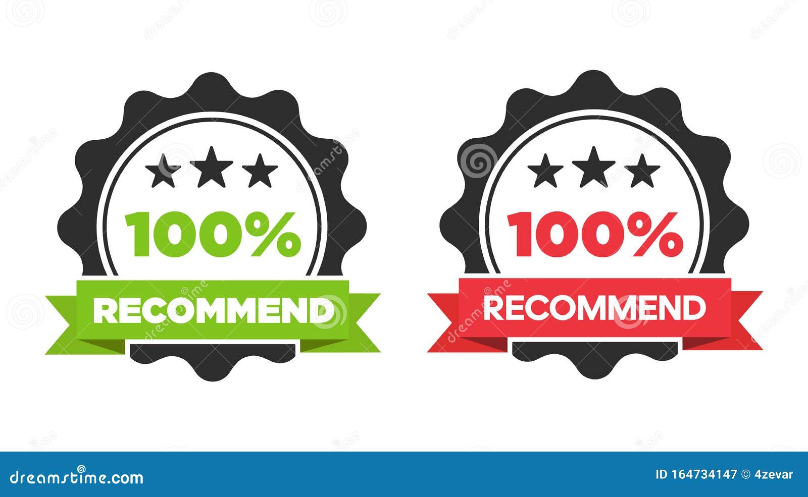 Recommended Stamp. Recommended Label On Transparent Background. Round ...