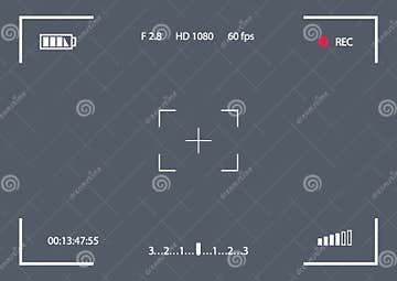 Vector Record Frame Template for Camera Stock Vector - Illustration of ...