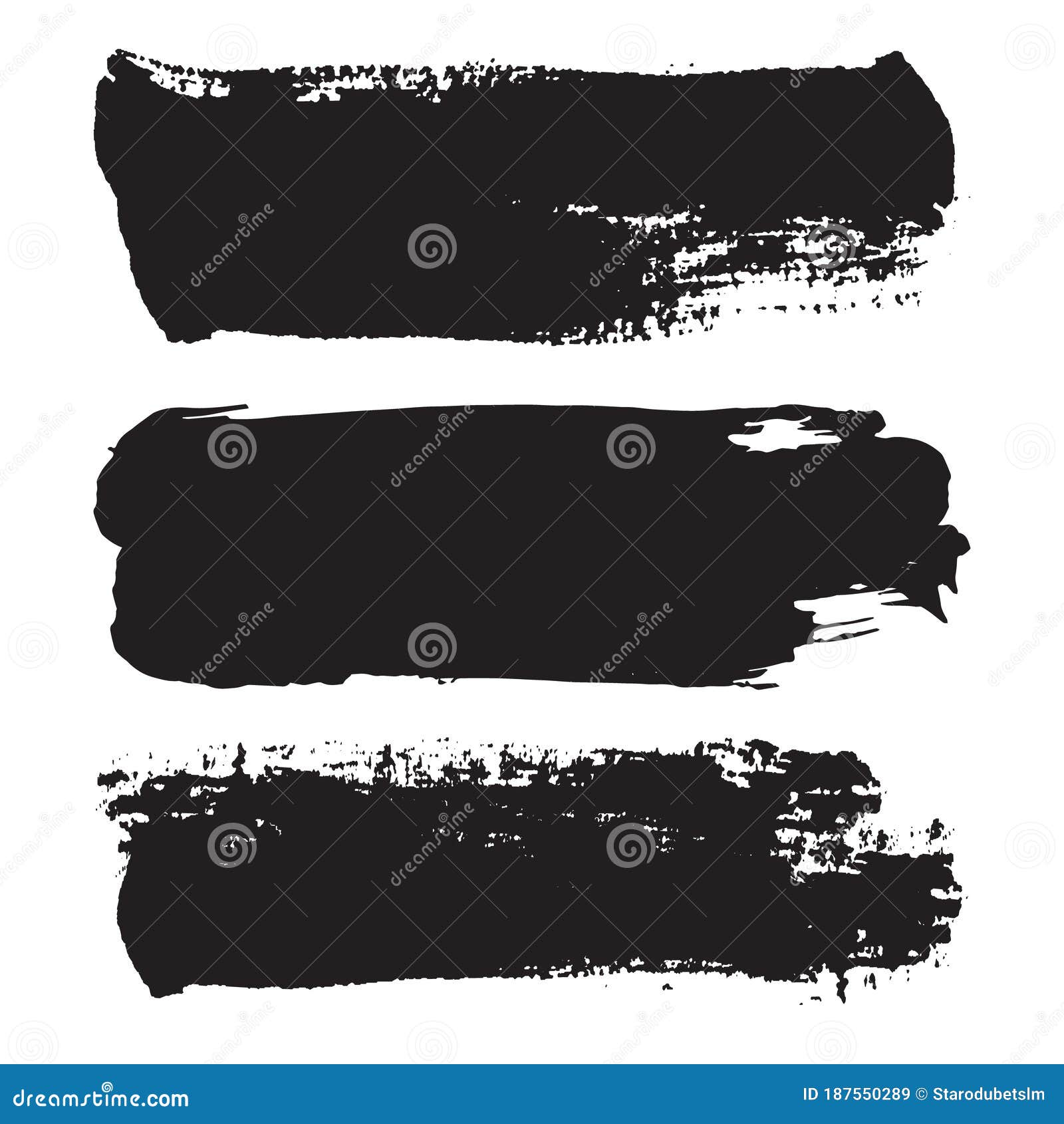 Vector Rectangle Grunge Black Stickers Stock Vector - Illustration of ...