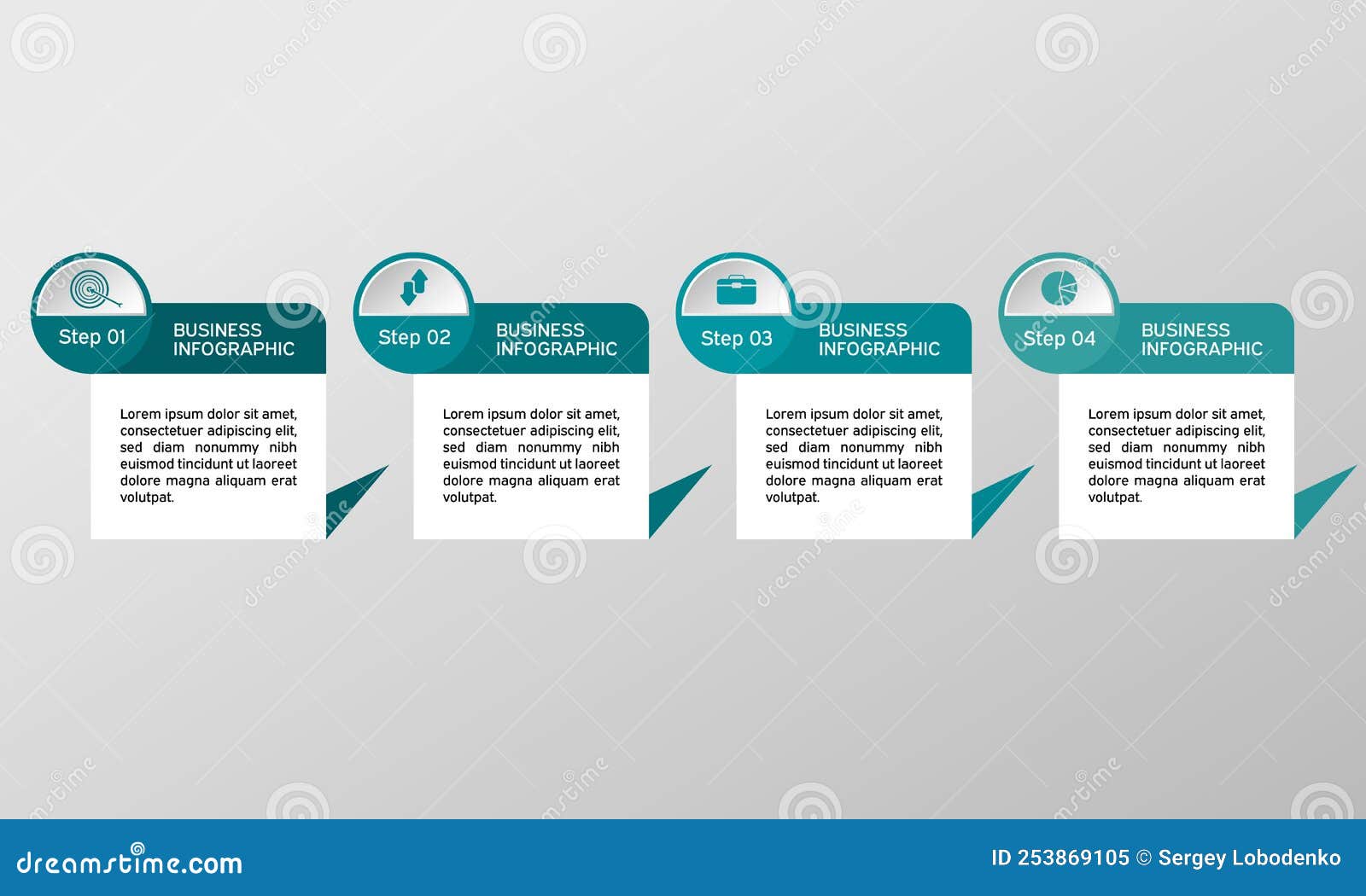 Vector Rectangle Infographic with Icons. Business Diagrams ...