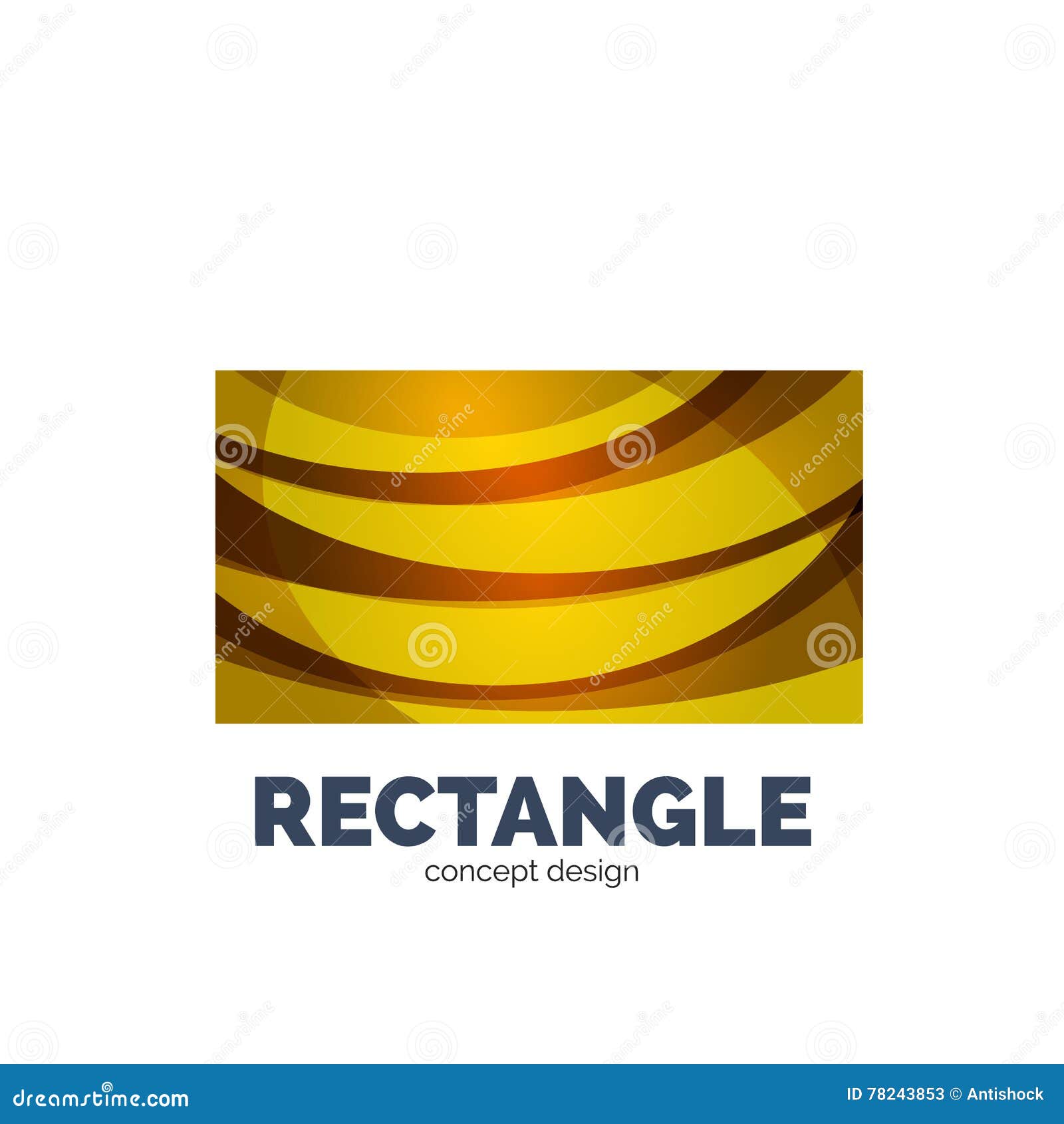 Vector rectangle logo stock vector. Illustration of lines - 78243853