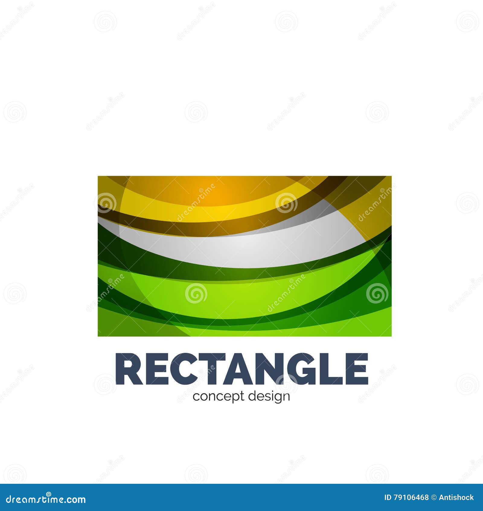 Vector rectangle logo stock vector. Illustration of design - 79106468
