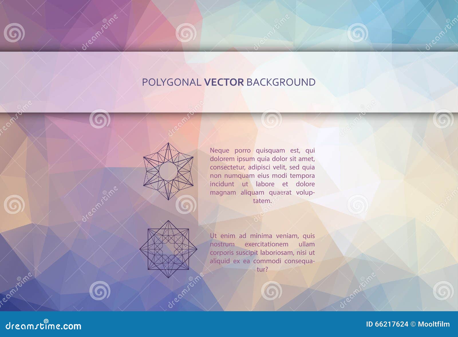 Vector Rectangle Polygonal Background Stock Vector - Illustration of ...