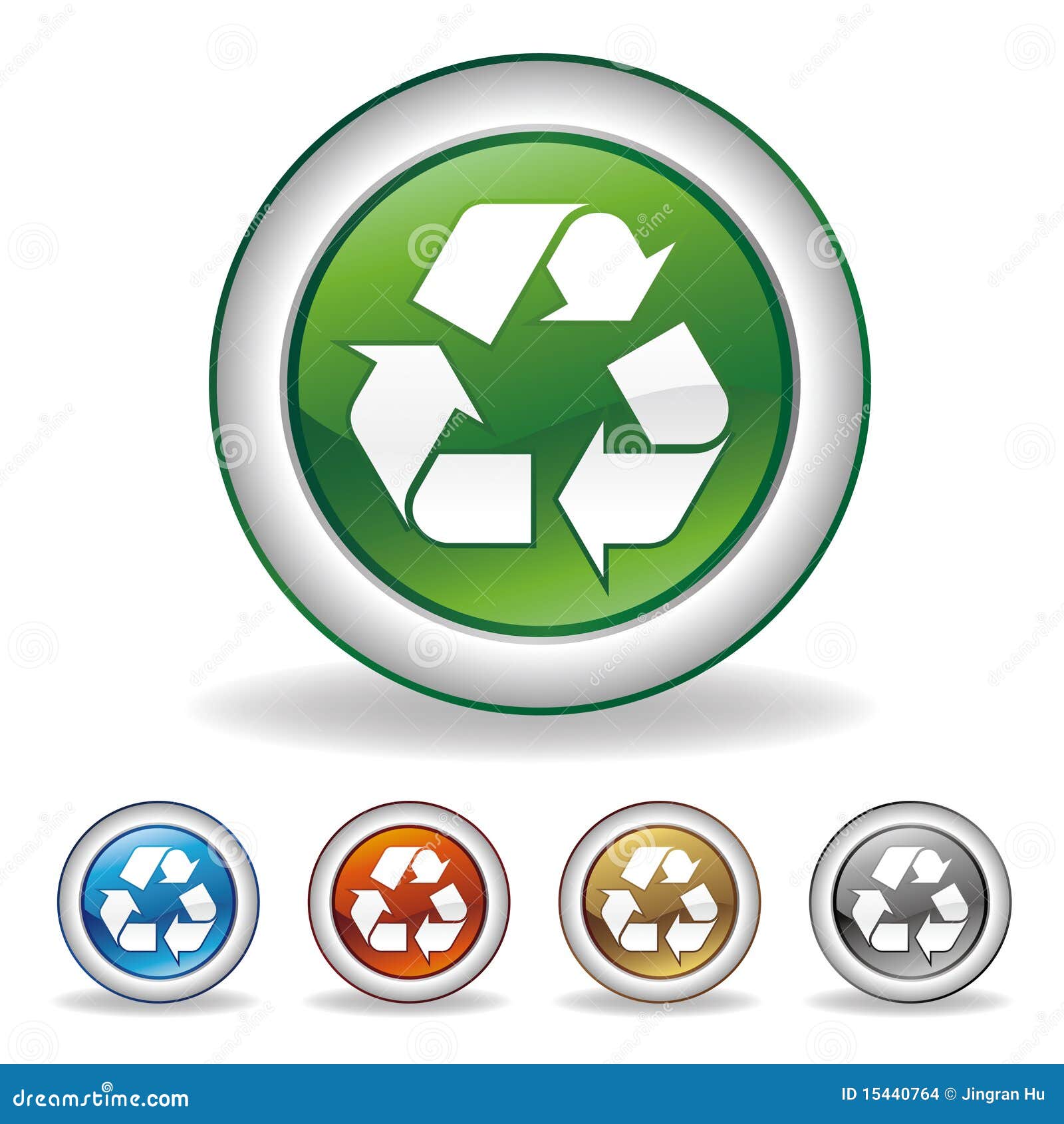 Vector recycle icon stock illustration. Illustration of graphic - 15440764