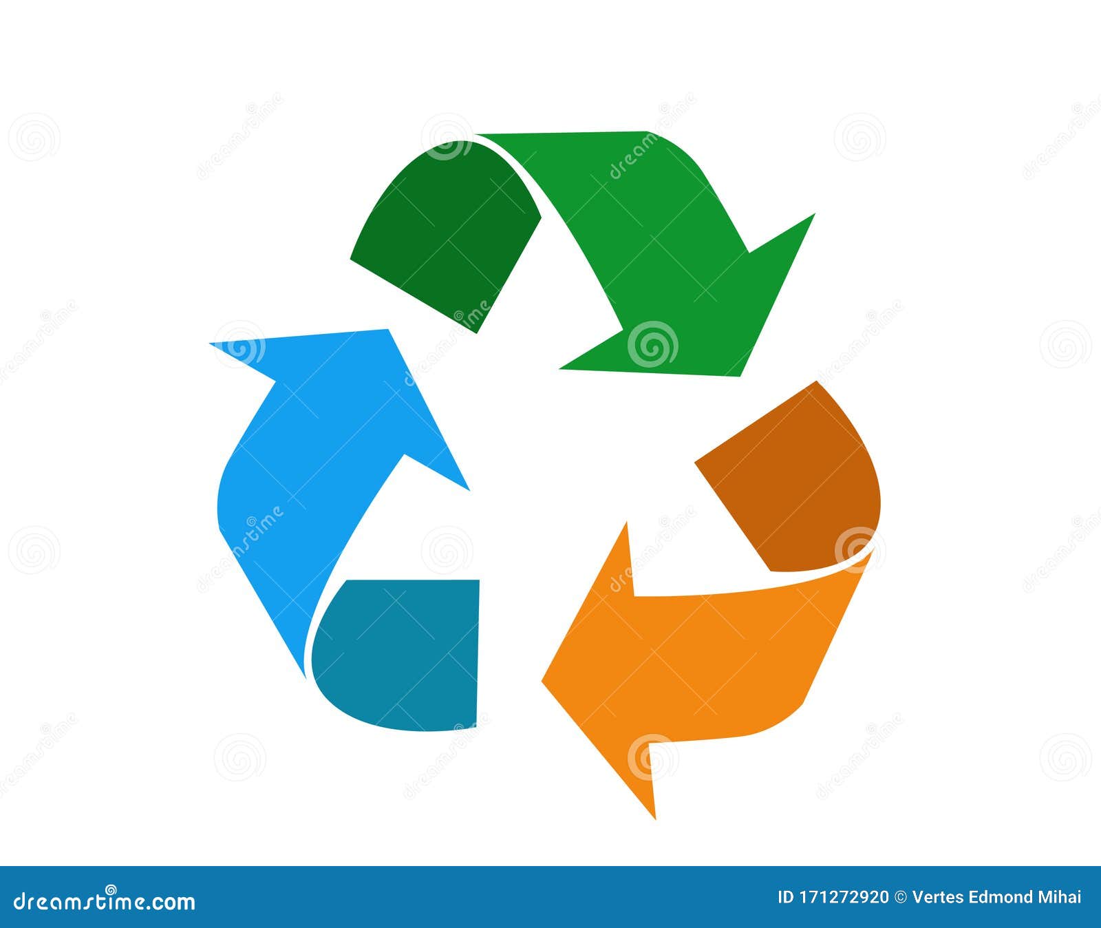 Vector recycle signs stock vector. Illustration of sign - 171272920