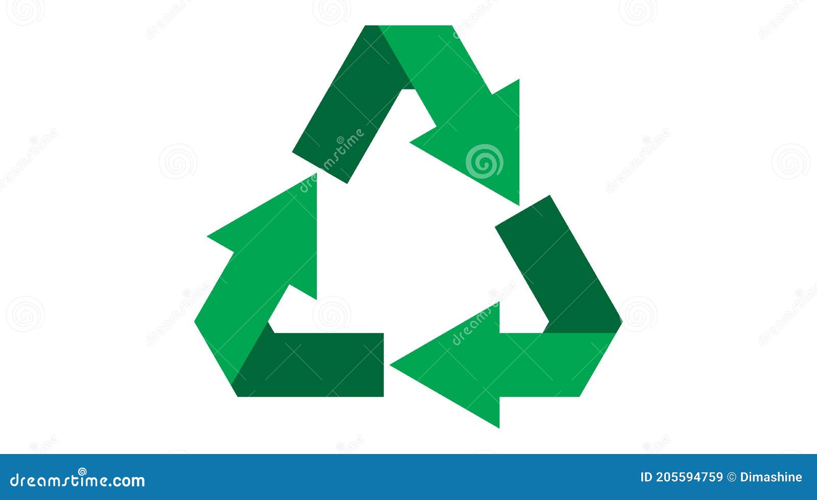 Vector Recycle Symbol Isolated Icon Eco, Waste. Stock Illustration ...