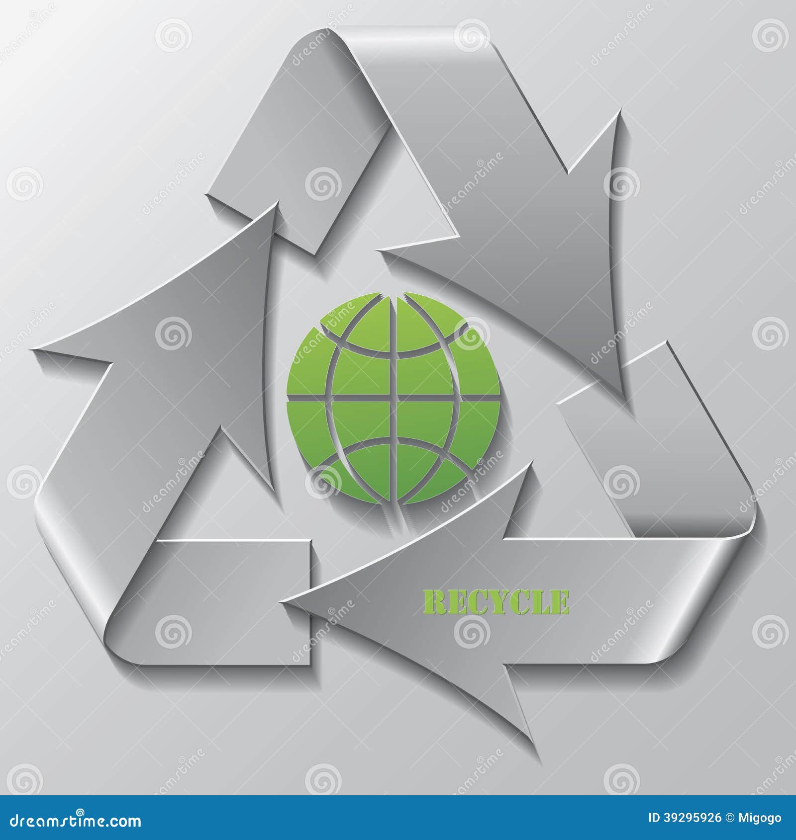 Vector Recycling, Upcycling And Downcycling Signs. Green Reuse Symbols ...