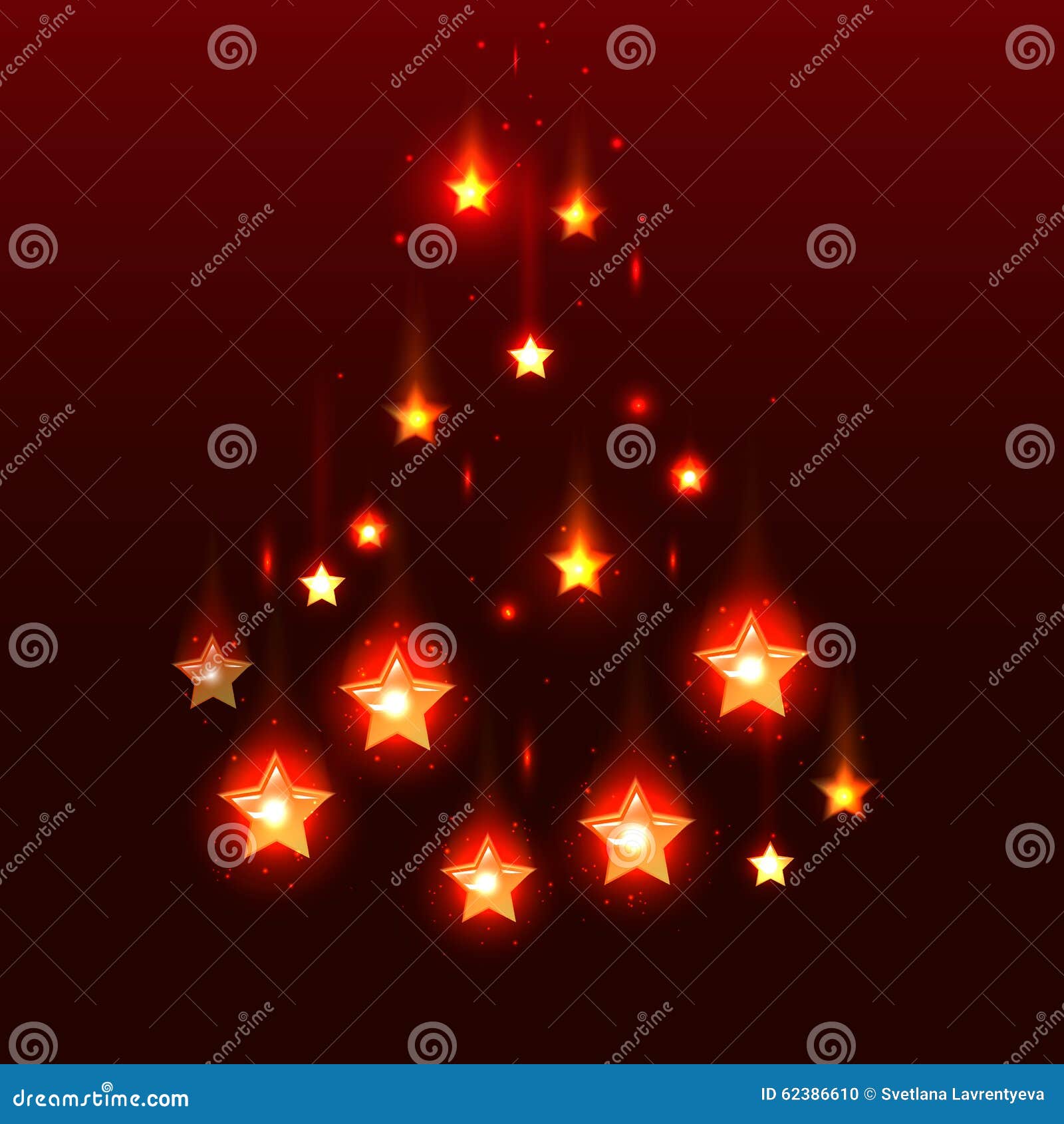 Vector Red Background with Falling Stars Stock Vector - Illustration of ...