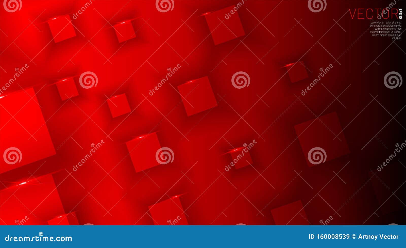 Vector Red Box Abstract Background Gray Blank Stock Vector ...