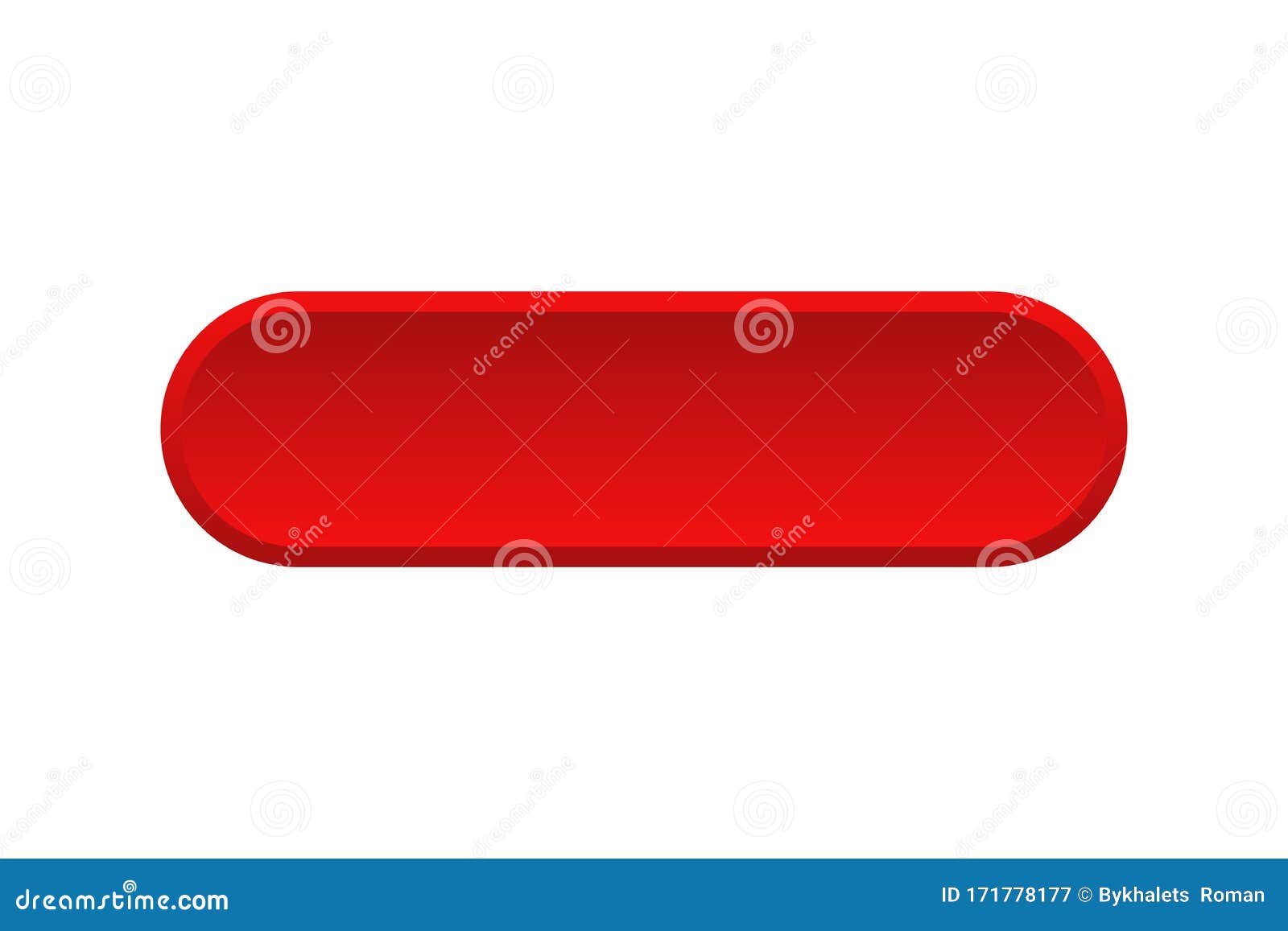 Vector Red Buttons Isolated. Blank Red Menu Button. Click Icon Vector ... Vector Red Buttons Isolated. Blank Red Menu Button. Click Icon Vector ...