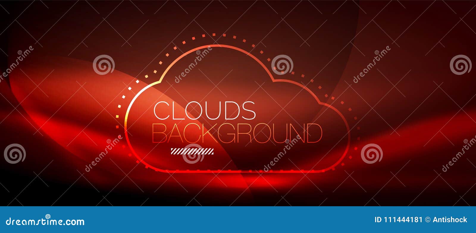 Vector Cloud Computing, Storage Concept Stock Vector - Illustration of element, illuminated ...