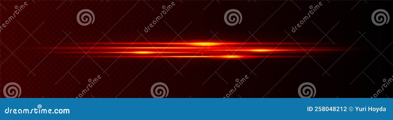 Vector Red Fire Glowing Lines Effect. Straight Fast Light. Acceleration ...