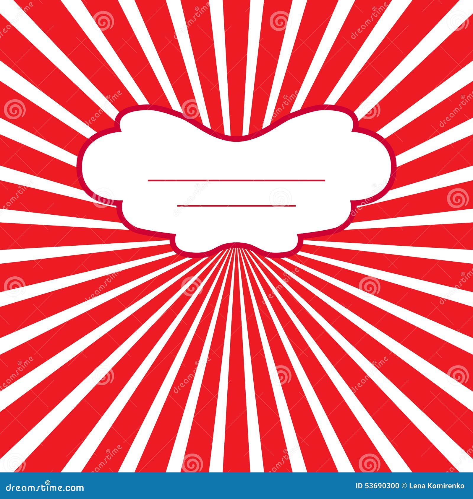 Vector red frame stock vector. Illustration of retro - 53690300