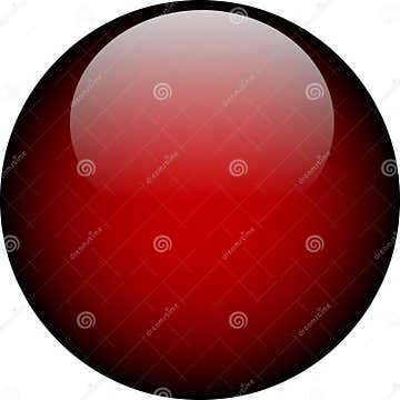 Vector Red Glass Button stock illustration. Illustration of click - 2723471