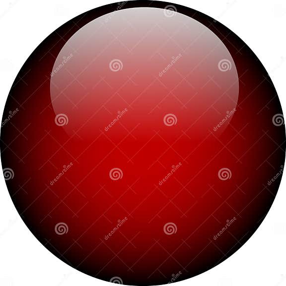 Vector Red Glass Button stock illustration. Illustration of click - 2723471