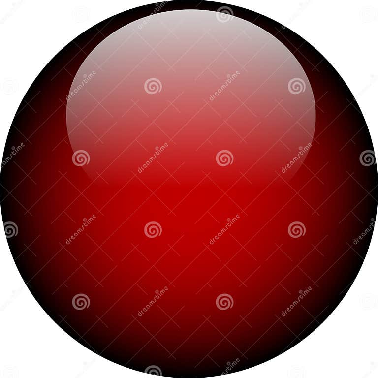 Vector Red Glass Button stock illustration. Illustration of click - 2723471