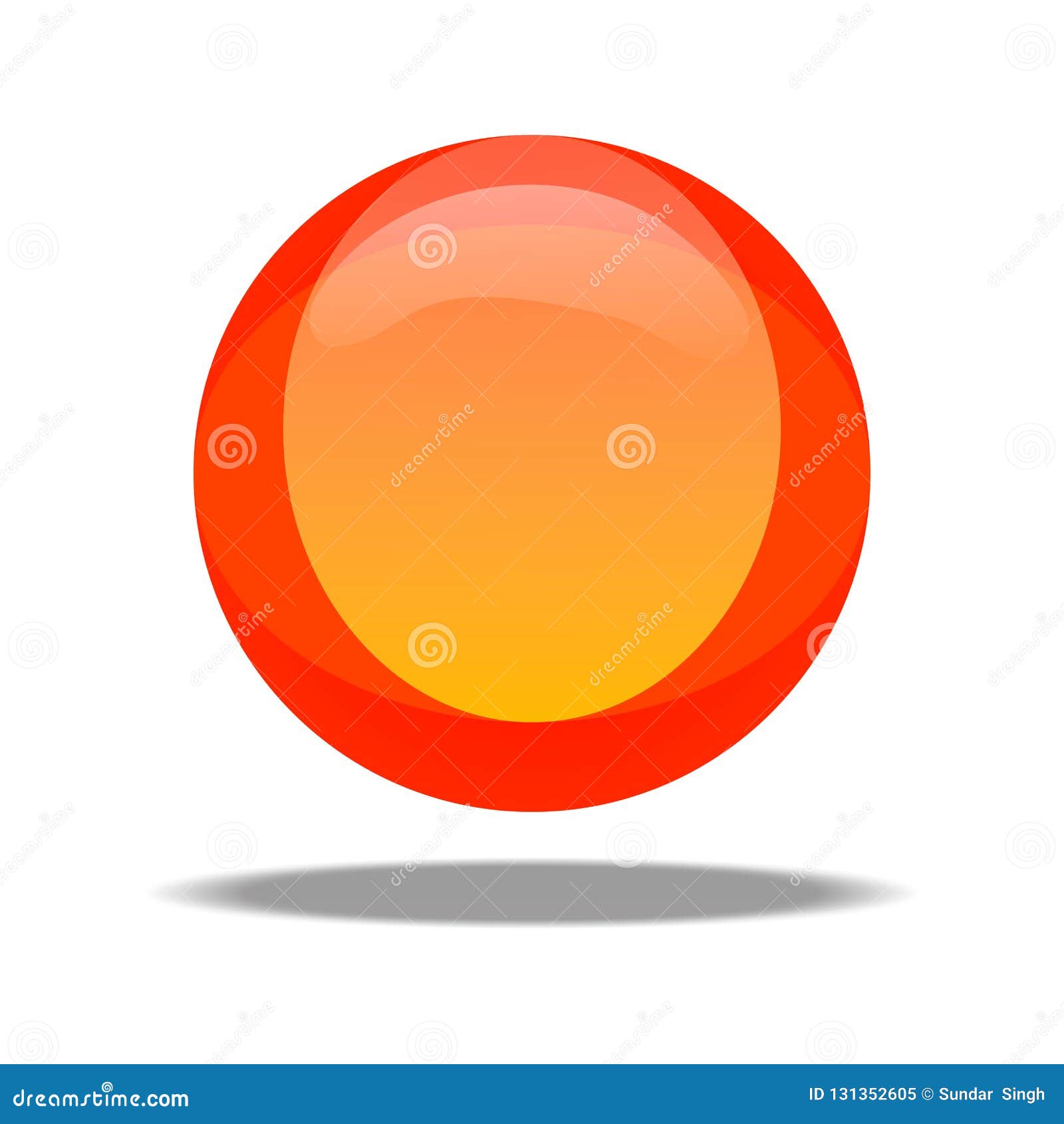 Vector red Glass Button stock illustration. Illustration of colorful ...