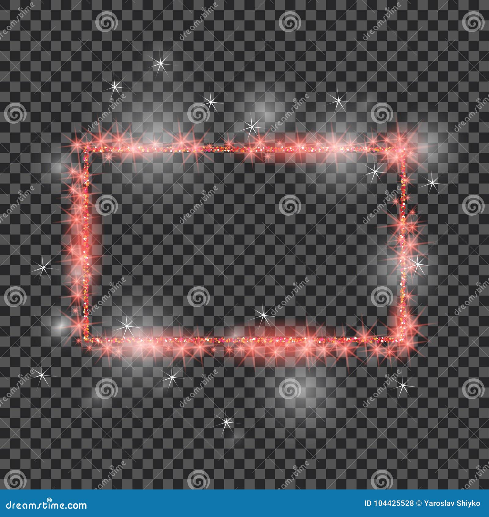 Red Gold Shiny Square Frame Glowing Effects Stock Illustrations – 2 Red ...