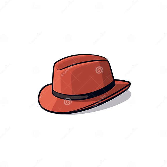 Vector of a Red Hat on a White Background Stock Vector - Illustration ...