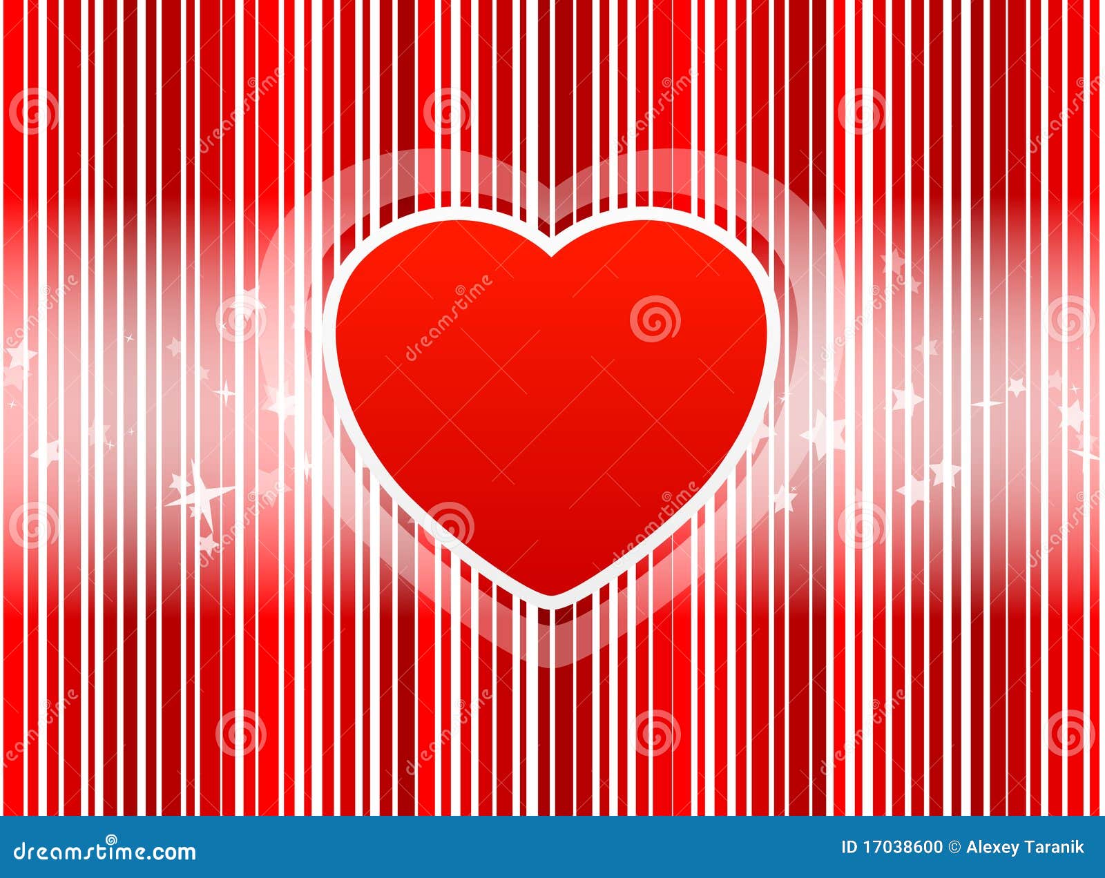 Vector Red Heart with Stripes Background Stock Vector - Illustration of ...