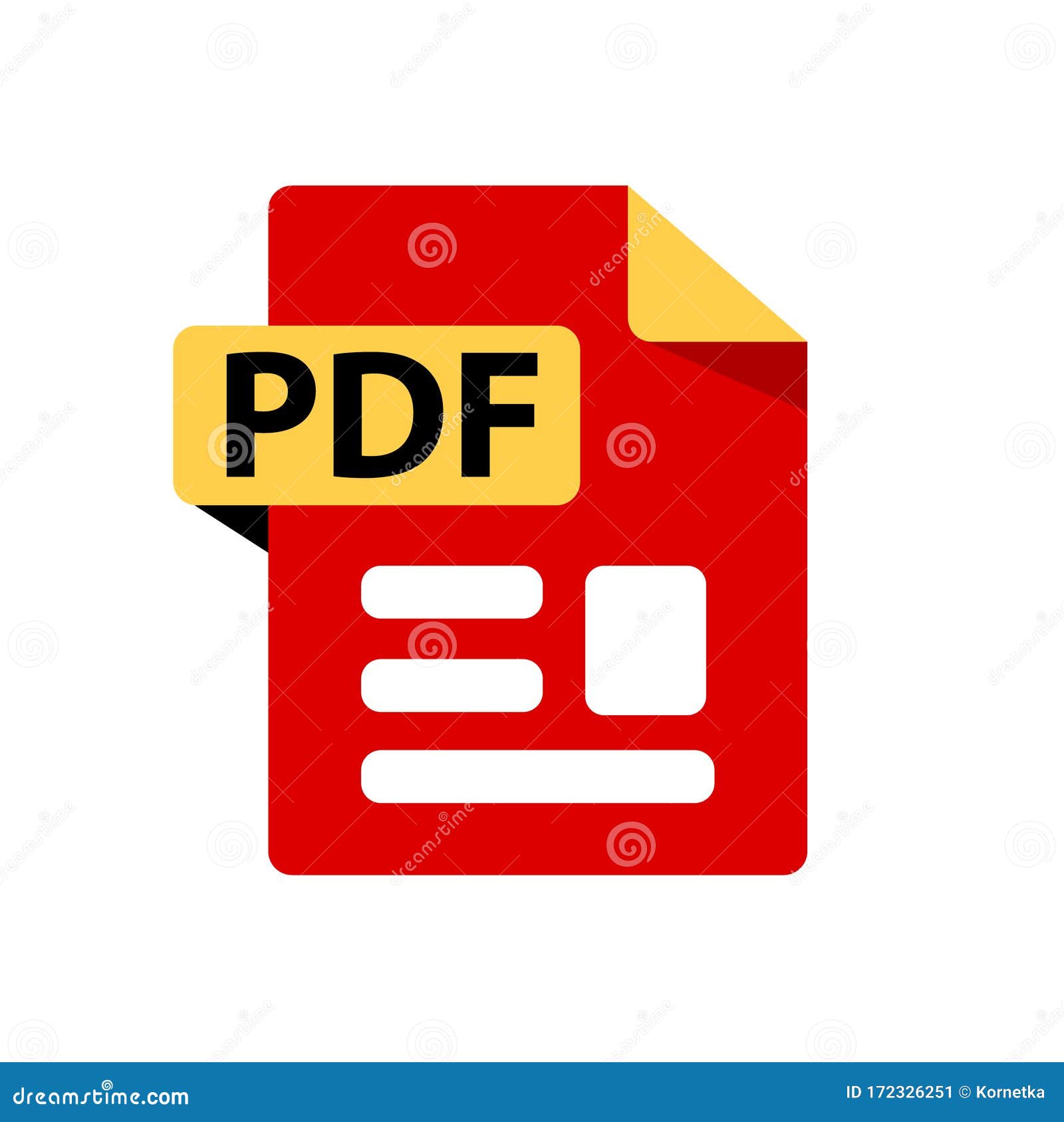 Vector Red Icon PDF. File Format Extensions Icon Stock Vector ...