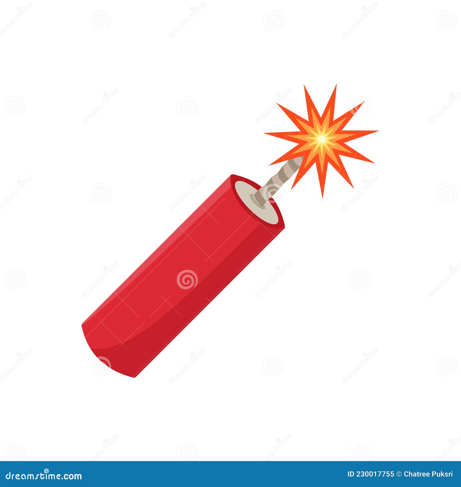 Vector of a Red Iconic Dynamite Stock Vector - Illustration of caution ...