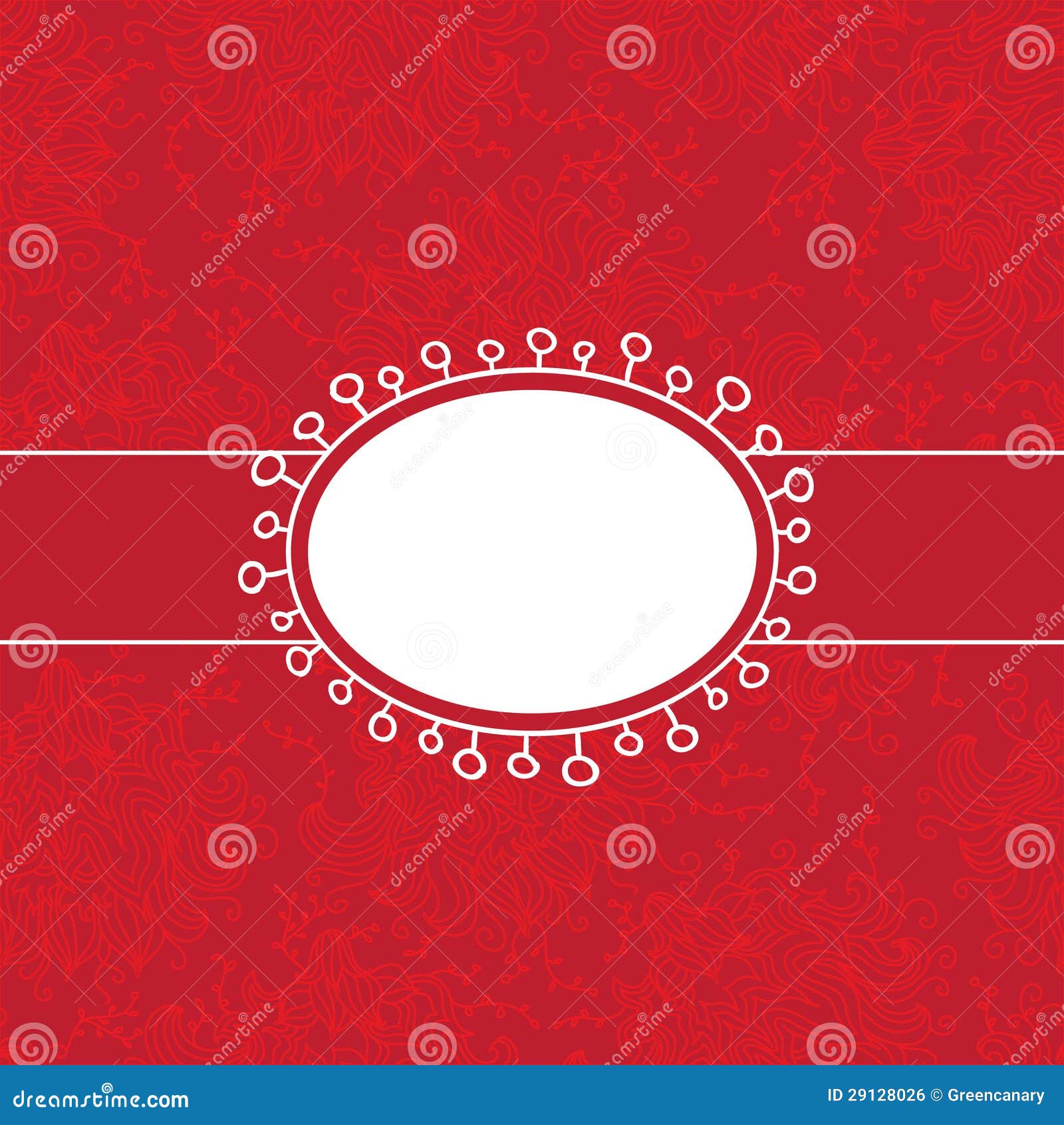 Vector Red Invitation Template Stock Illustration - Illustration of ...