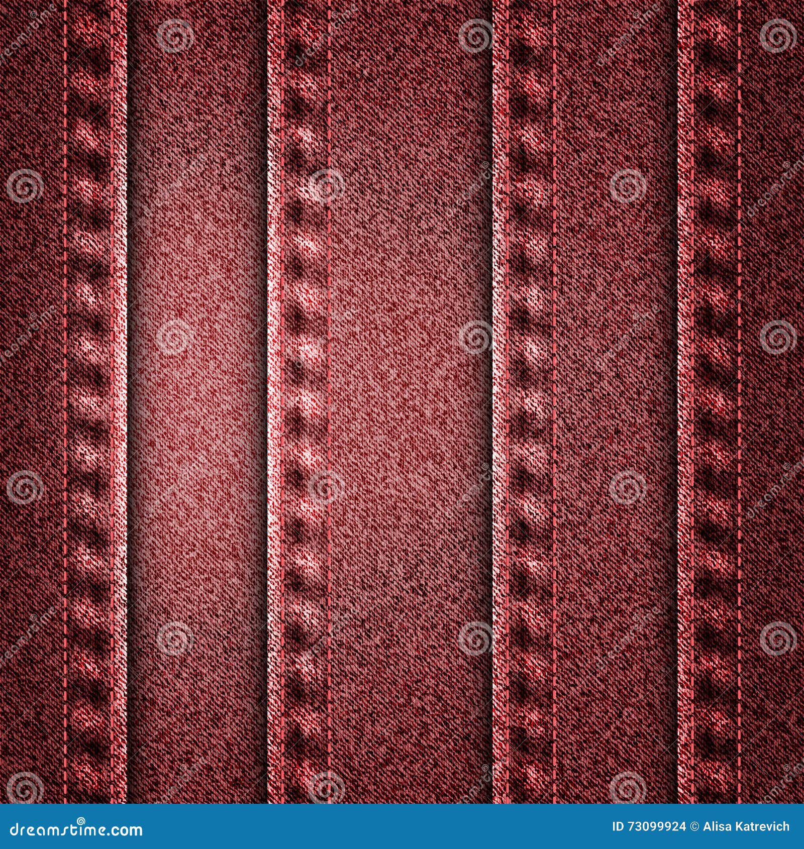 Vector Red Jeans Texture Illustration. EPS 10 Stock Vector ...