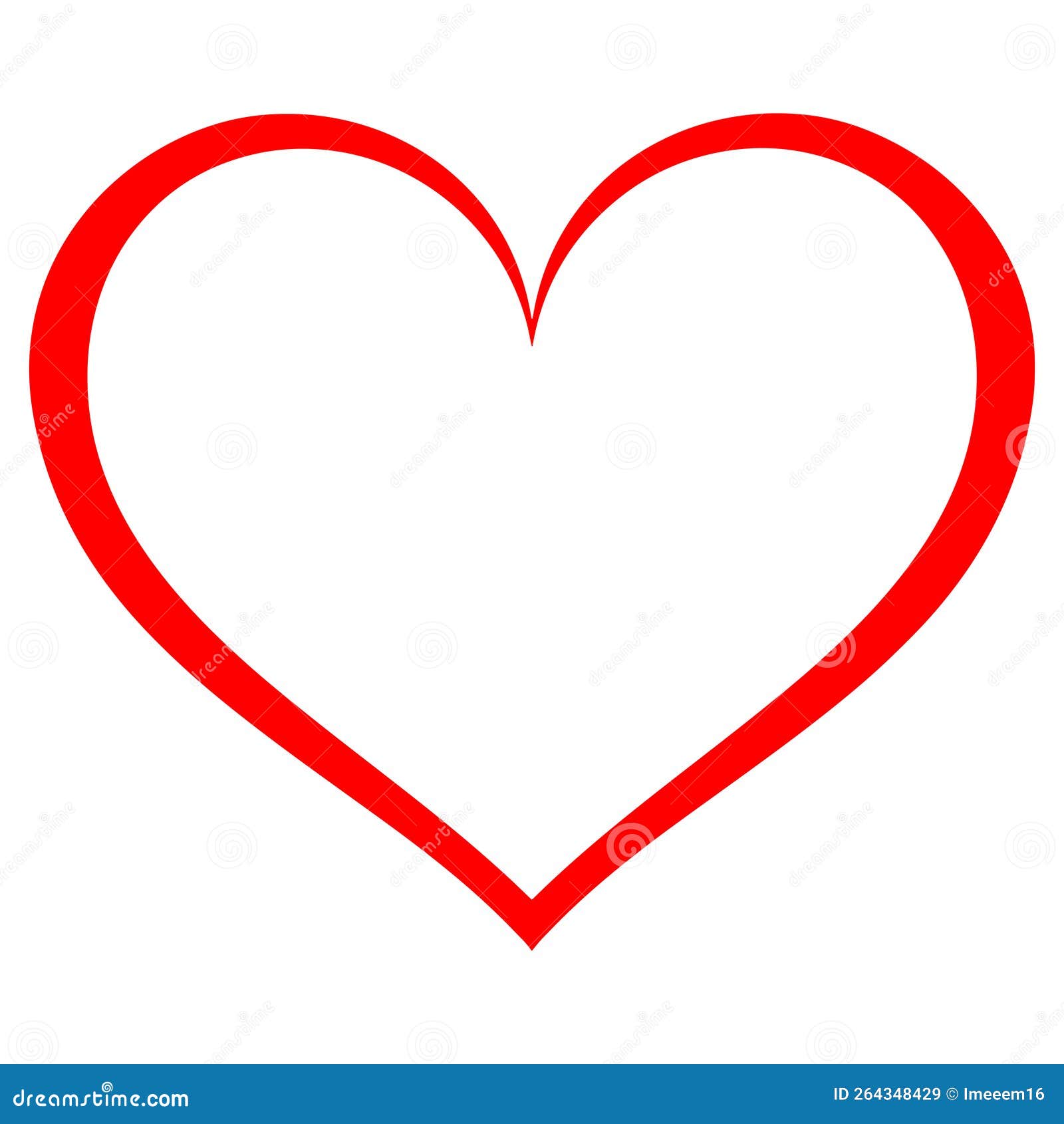 Vector Red Line Heart Symbol Stock Vector - Illustration of heartbeat ...