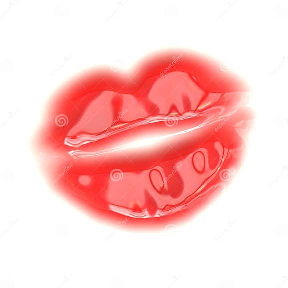 Vector Red Lips stock vector. Illustration of backgrounds - 5304662