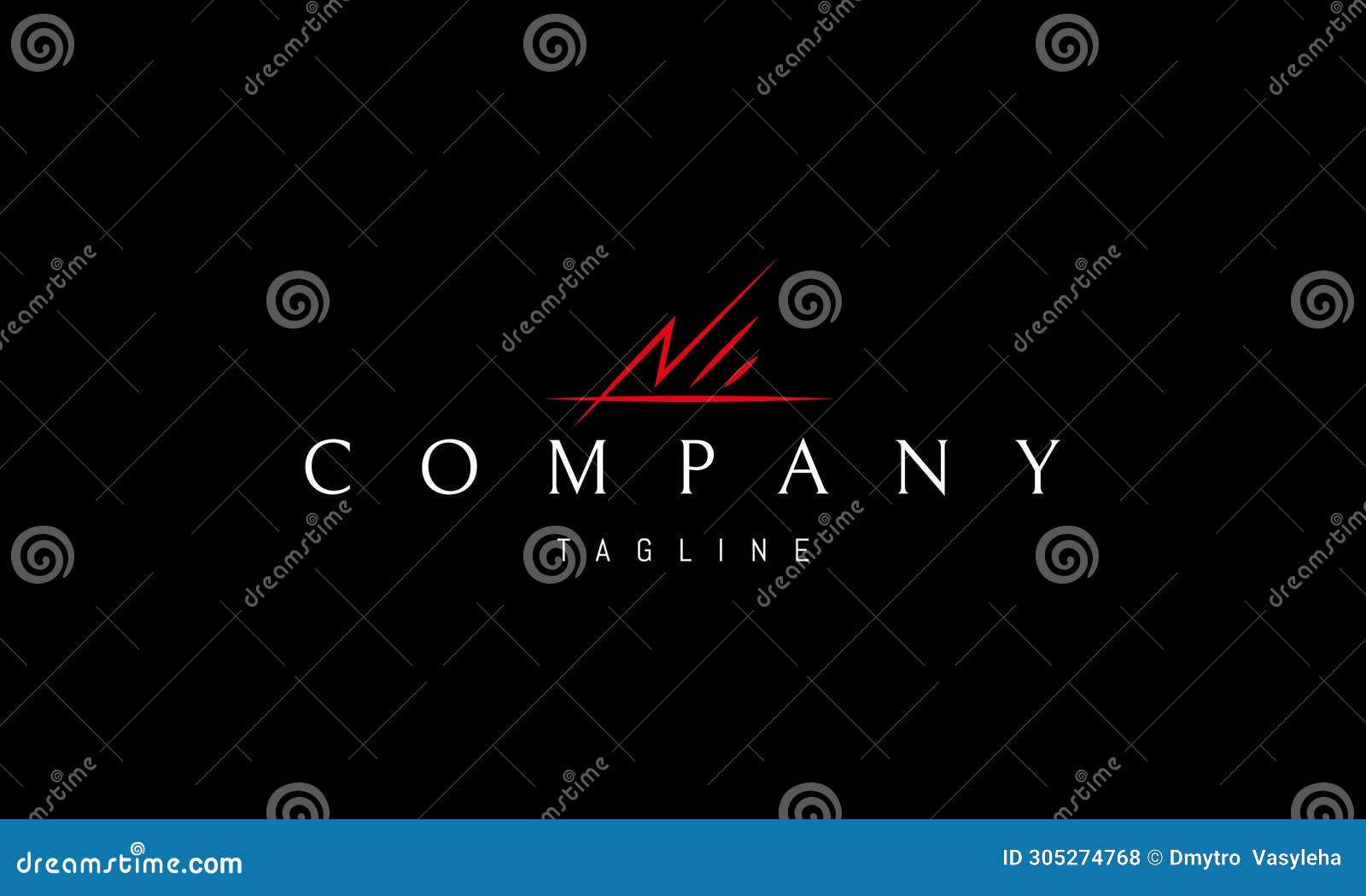 A Vector Red Logo with an Abstract Image of an Architectural Structure ...