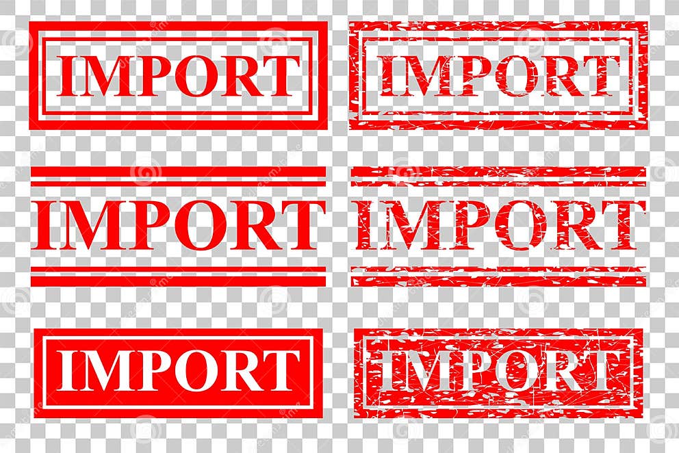 Red Rubber Stamp Effect, Import at Transparent Effect Background Stock ...