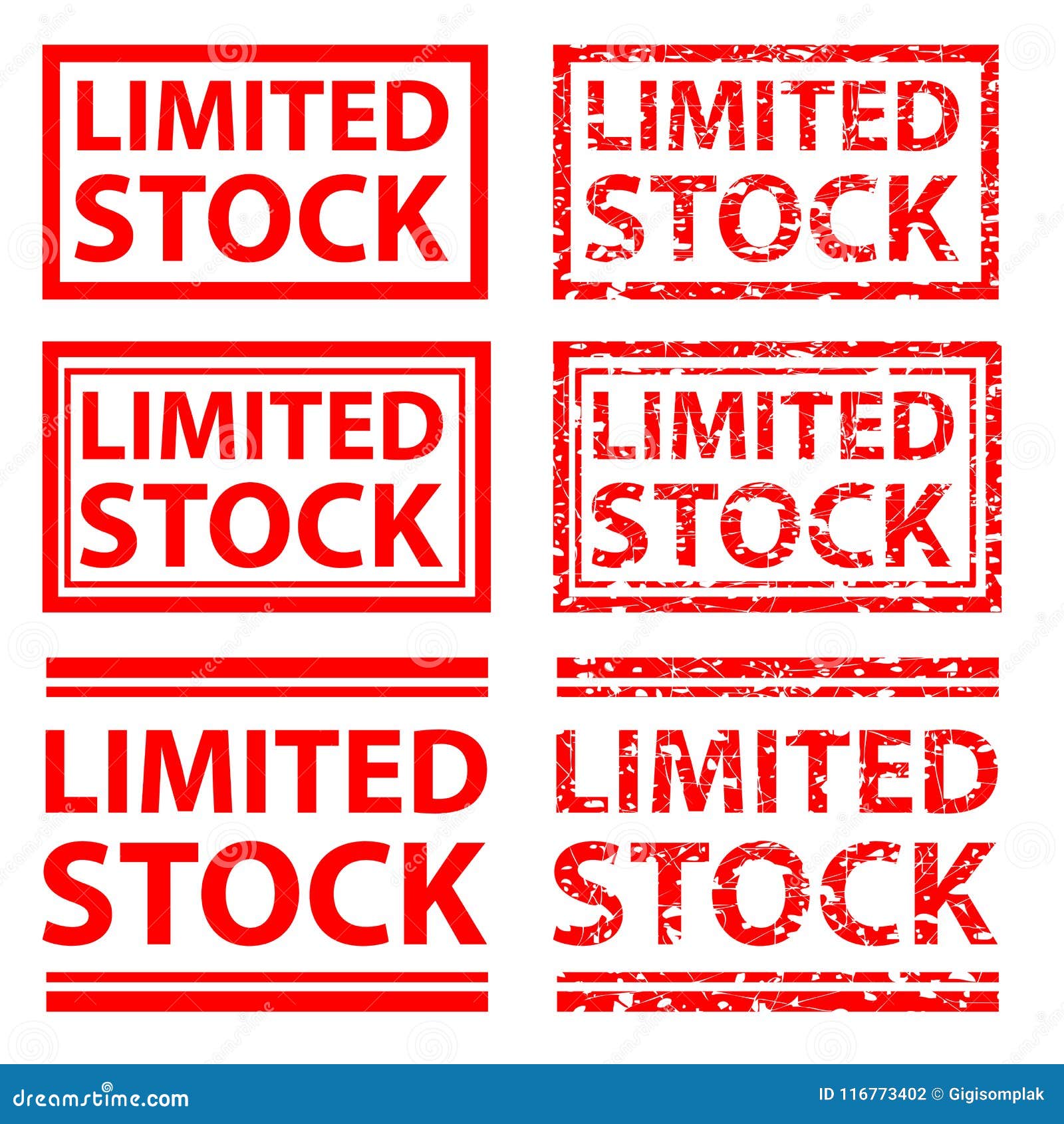 Red Rubber Stamp Effect, Limited Stock, White Background Stock Vector ... Red Rubber Stamp Effect, Limited Stock, White Background Stock Vector ...
