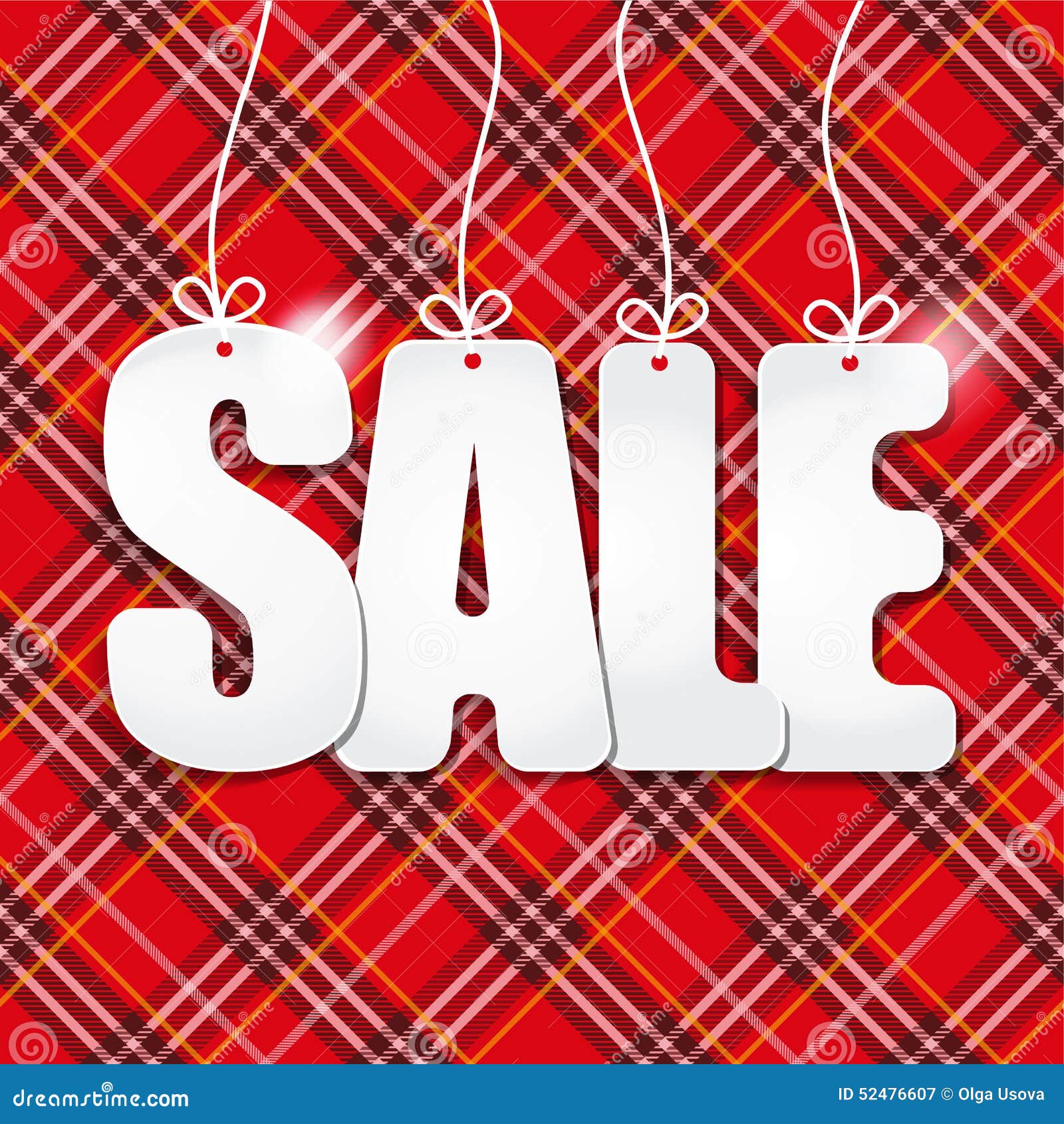 Vector Red Sale Background. Stock Vector - Illustration of hanger ...