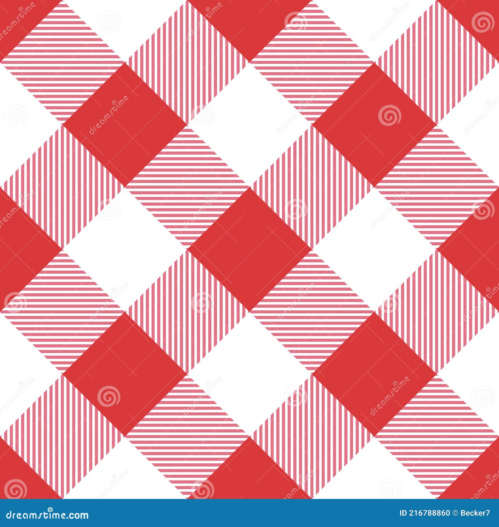 Vector Red Seamless Table Cloth Texture. Vector Illustration Stock ...