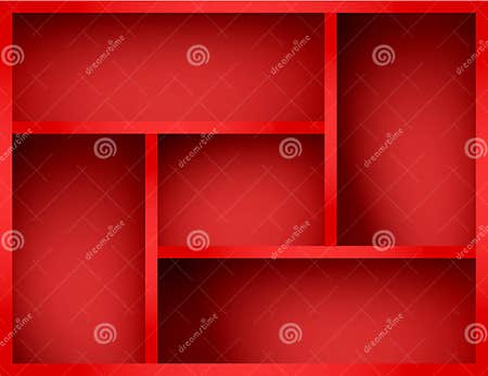 Vector red shelf stock vector. Illustration of background - 27900581