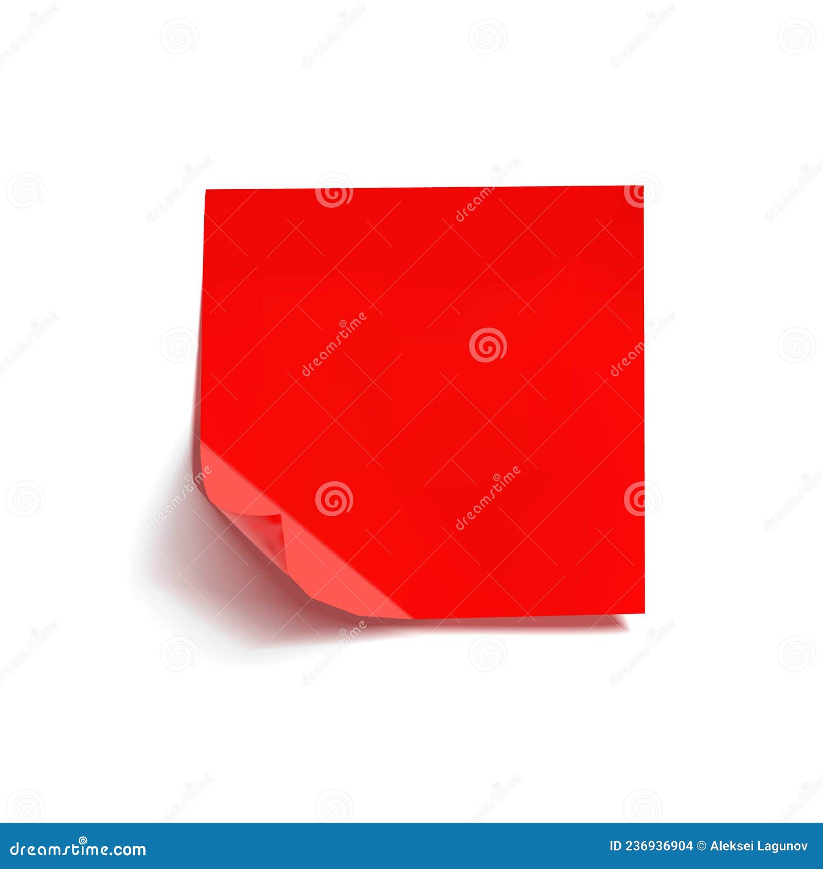 Vector Red Square Sticker Isolated. Stock Vector - Illustration of ...