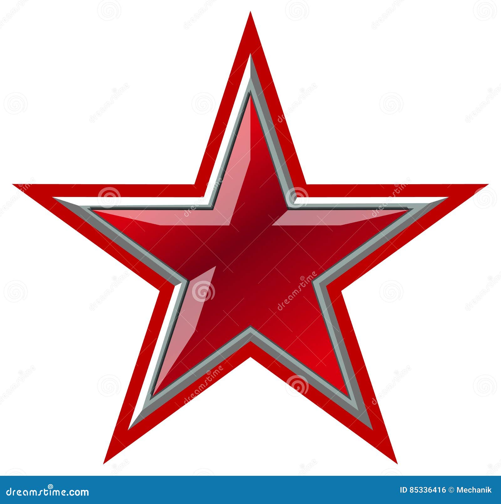 Vector Red Star stock vector. Illustration of decorate - 85336416