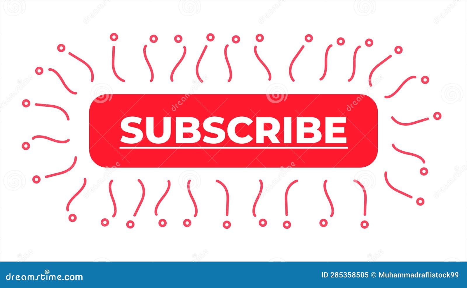 Vector Red Subscribe Button in Square Shape, Button with Exit Root ...