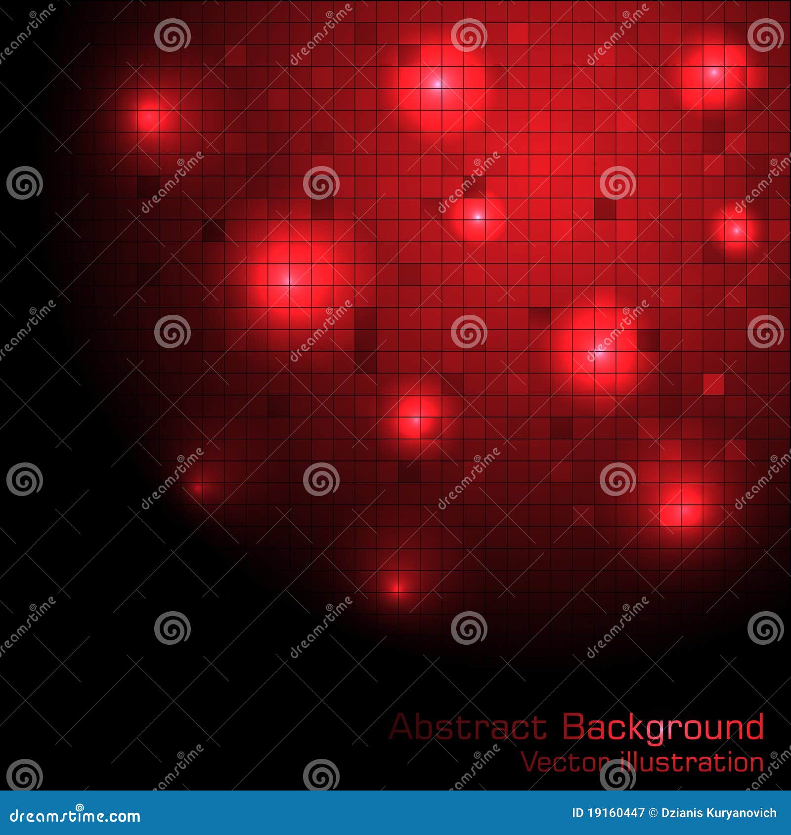 Vector red tech background stock vector. Illustration of blueprint ...