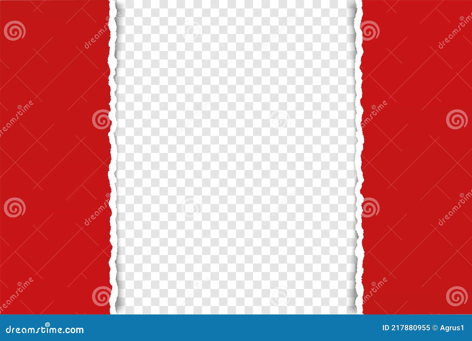 Vector Red Torn Paper with Ripped Edges with Space for Your Text Stock ...