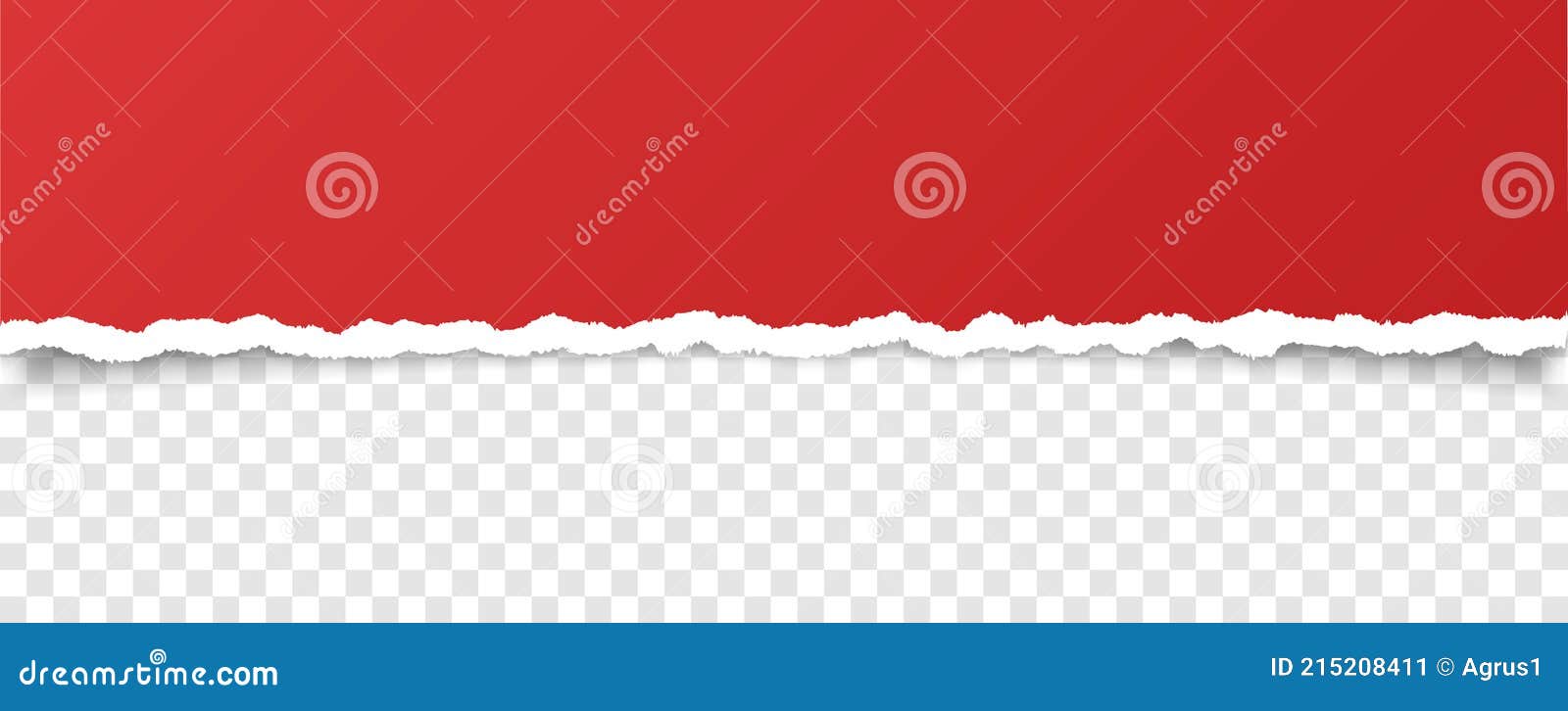 Vector Red Torn Paper with Ripped Edges with Space for Your Text Stock ...