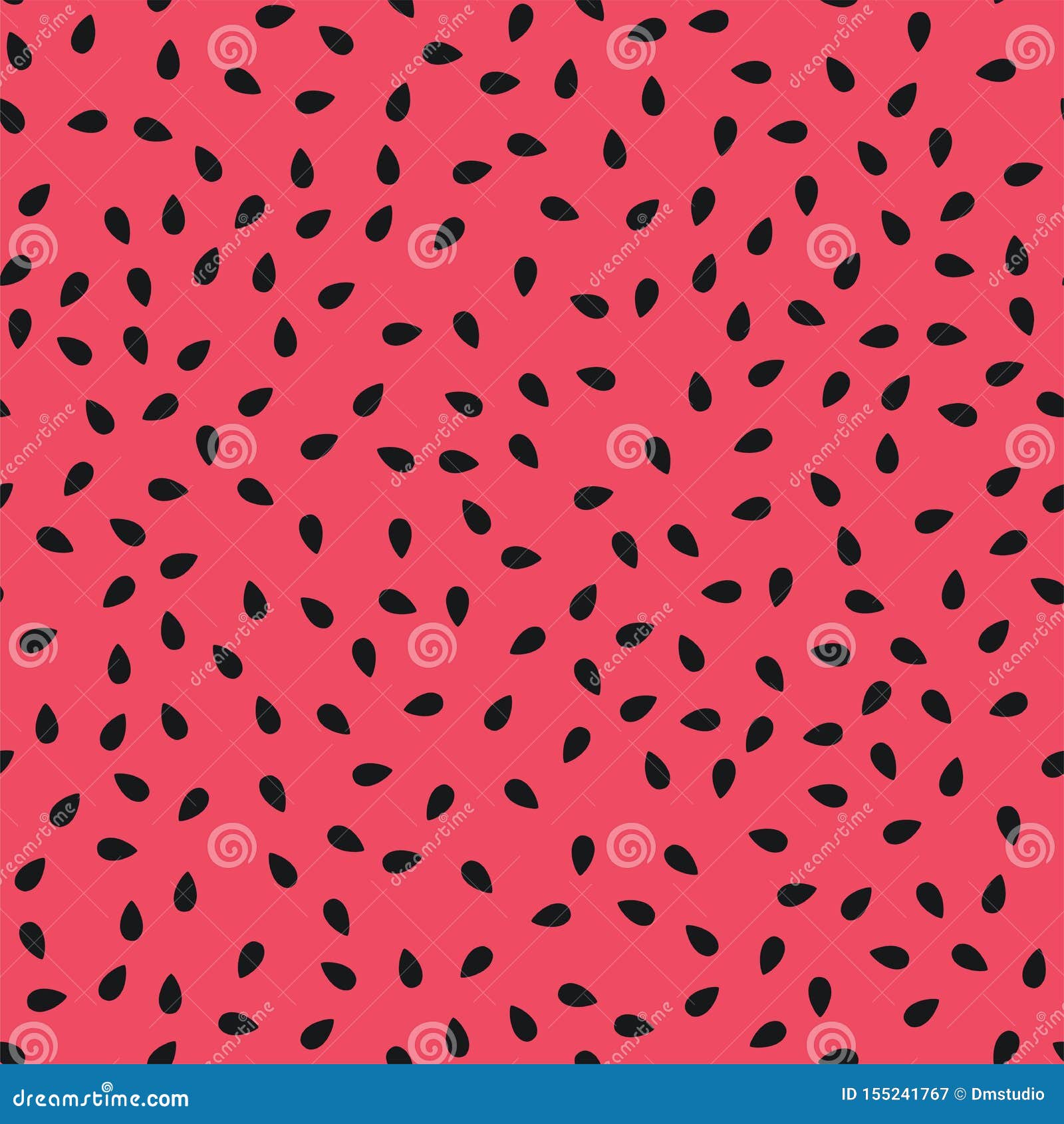 Vector Red Watermelon Seamless Pattern Stock Vector - Illustration of ...